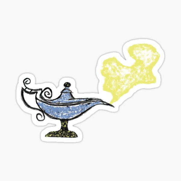 "Genie Lamp" Sticker for Sale by Winston09 | Redbubble