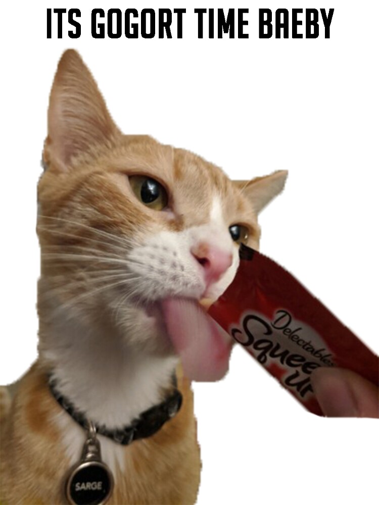 "It's gogort time baby" Sticker for Sale by sarge-the-kitty | Redbubble