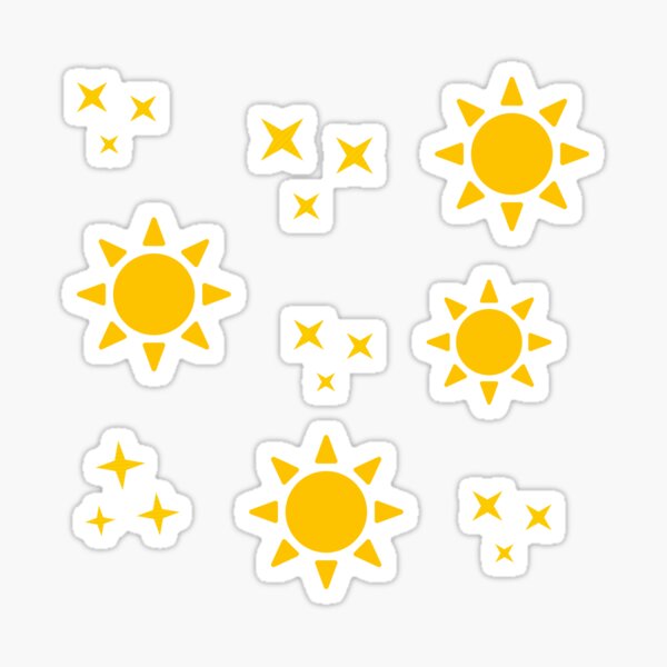 "Sparkle Sun Sticker Pack - Yellow Aesthetic" Sticker by alyssamio ...