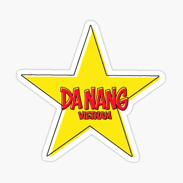 "Da Nang Red - Vietnam Yellow Star" Sticker for Sale by agsduy | Redbubble