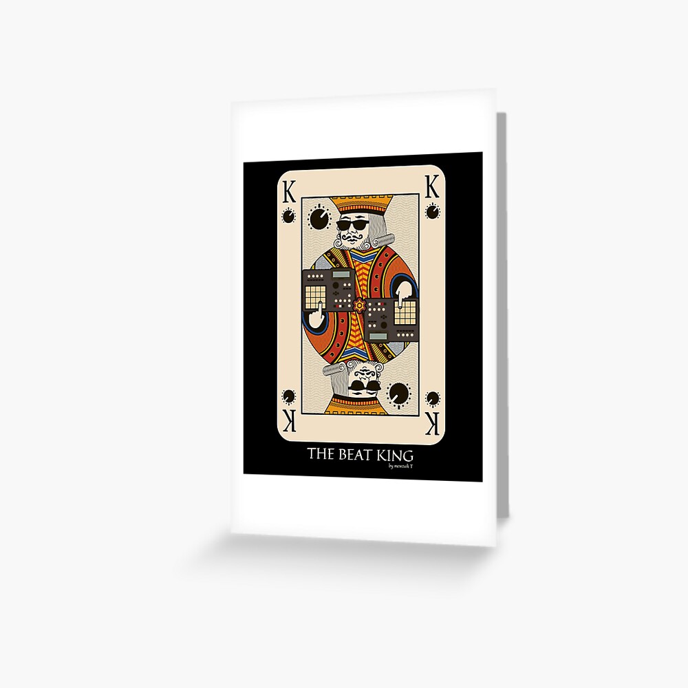 "Beatmaker King Card for Music Producer and Dj" Greeting Card for Sale ...