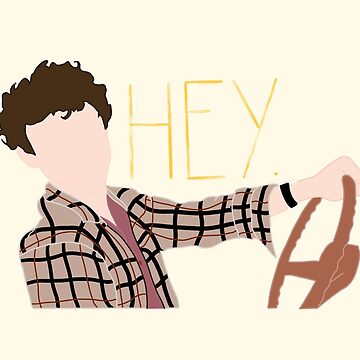 "Hey. " Sticker for Sale by theatreletters | Redbubble