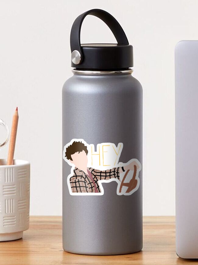 "Hey. " Sticker for Sale by theatreletters | Redbubble