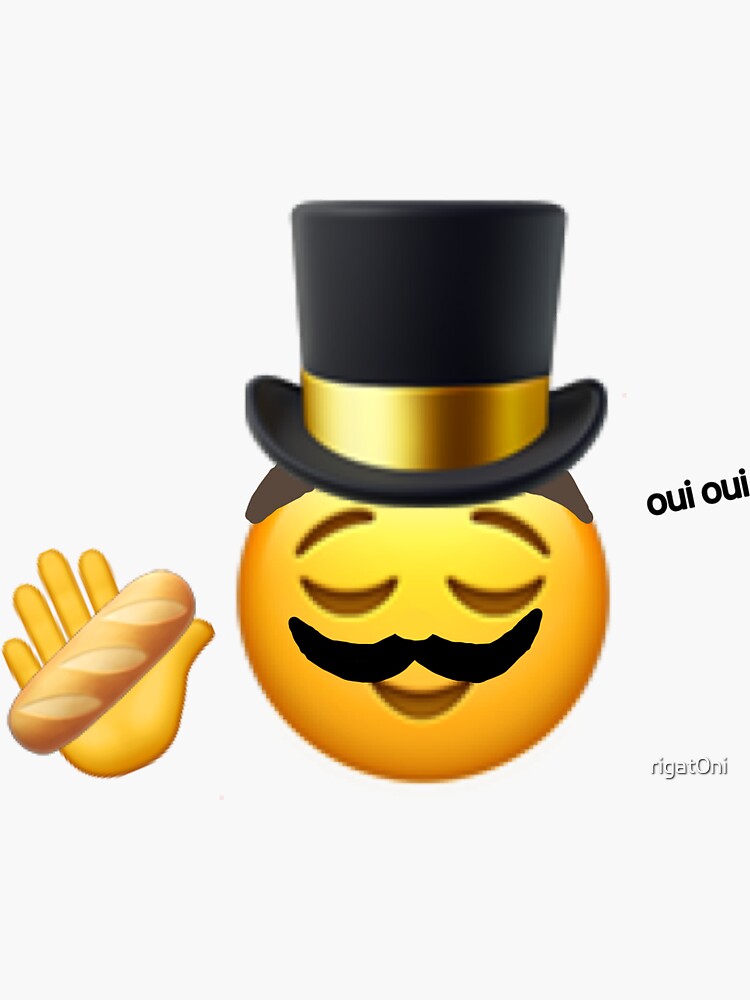 "French man emoji" Sticker for Sale by rigat0ni | Redbubble