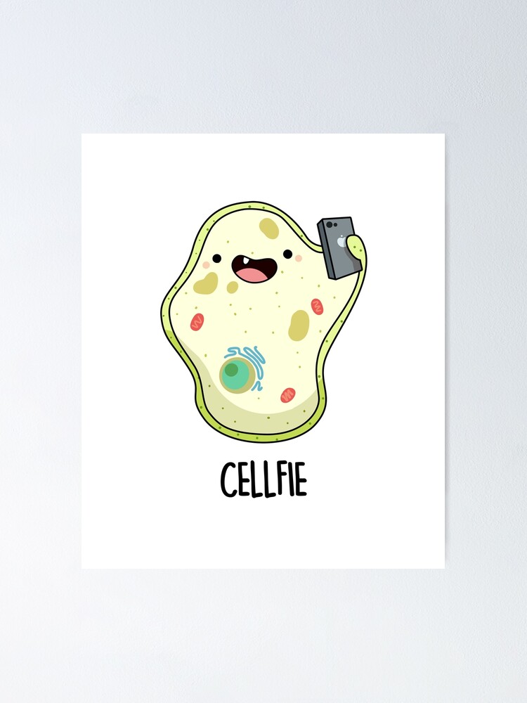 "Cellfie Funny Biology Puns " Poster for Sale by punnybone | Redbubble