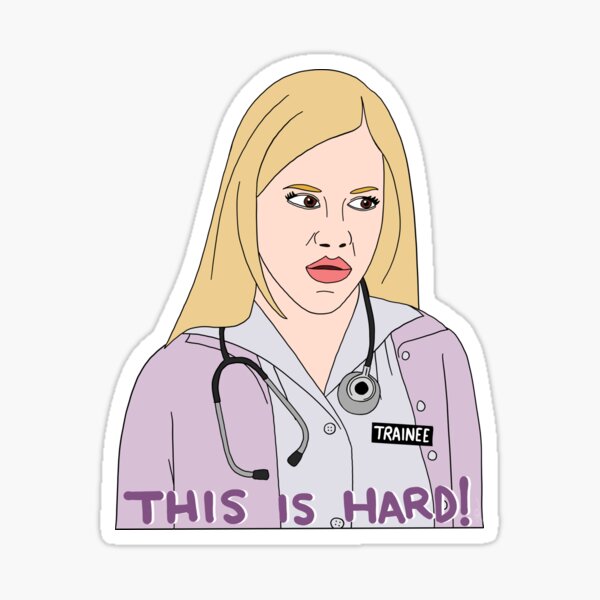 "Nurse Trainee Pittman" Sticker for Sale by thecompassrose | Redbubble