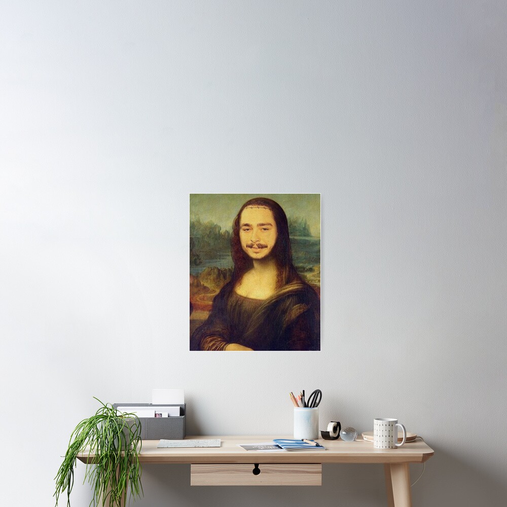 "Post Malonalisa - Funny Mona Lisa mash up" Poster for Sale by ...