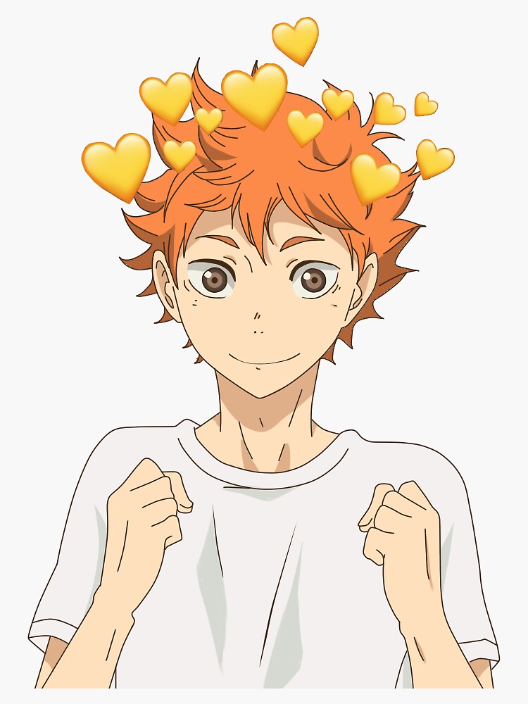 "Cute Shoyo Hinata Sticker" Sticker for Sale by Cinnibunii | Redbubble