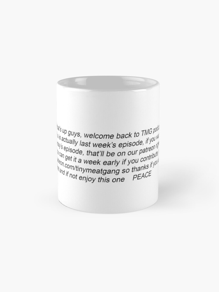 "tmg podcast" Mug by charlianna | Redbubble