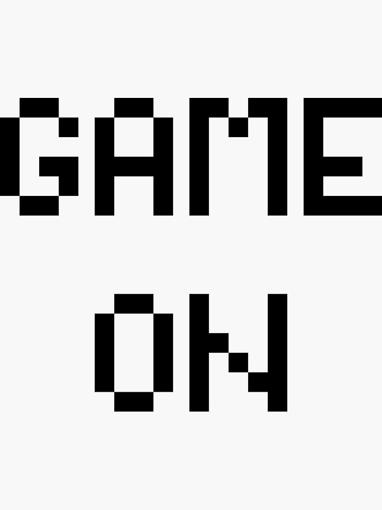"Retro GAME ON Sign" Sticker for Sale by Marianne1108 | Redbubble