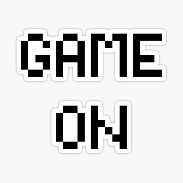 "Retro GAME ON Sign" Sticker for Sale by Marianne1108 | Redbubble