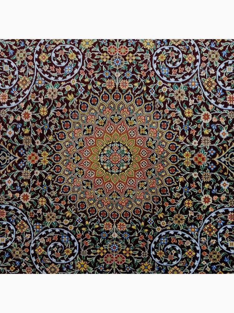 "Persian traditional carpet floral pattern" Throw Pillow for Sale by ...