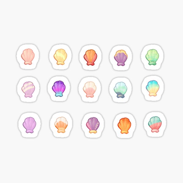 "shells" Sticker by iLeeoh | Redbubble