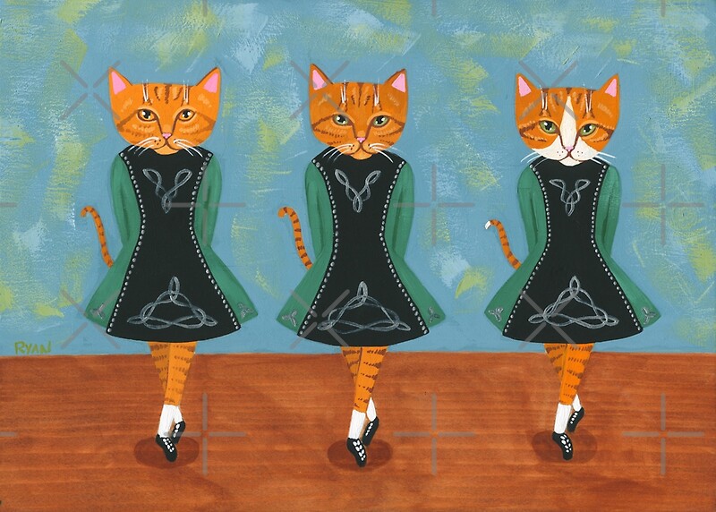 "Irish Stepdancing Cats" by kilkennycat | Redbubble