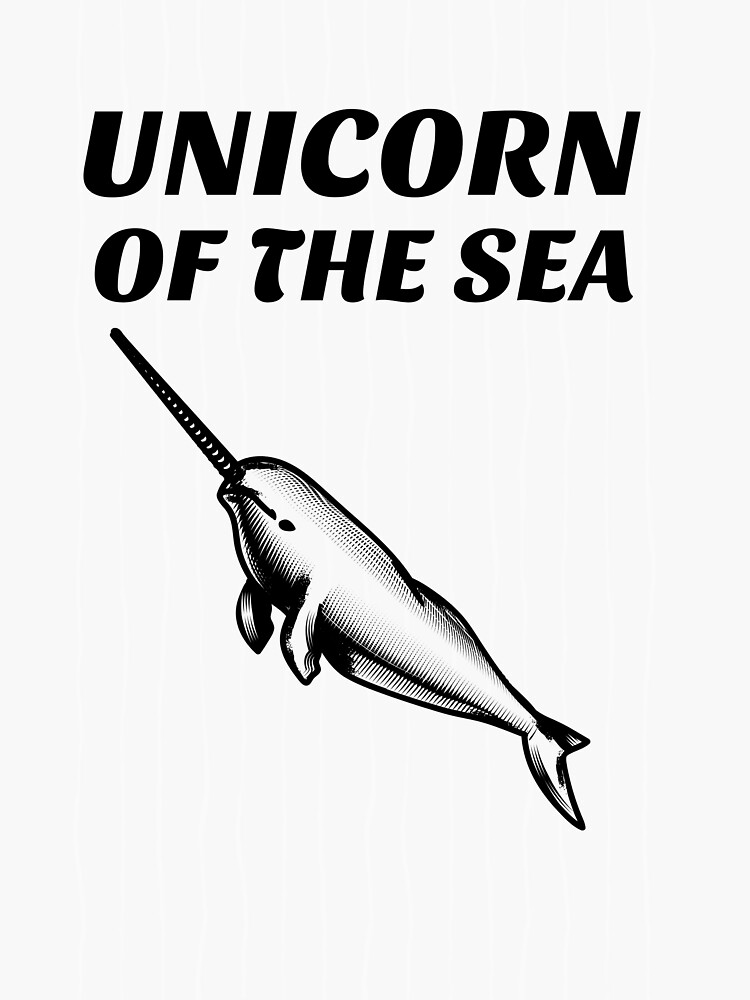 "Narwhal, the "Unicorn of the Sea"" Sticker for Sale by Tucan88 | Redbubble
