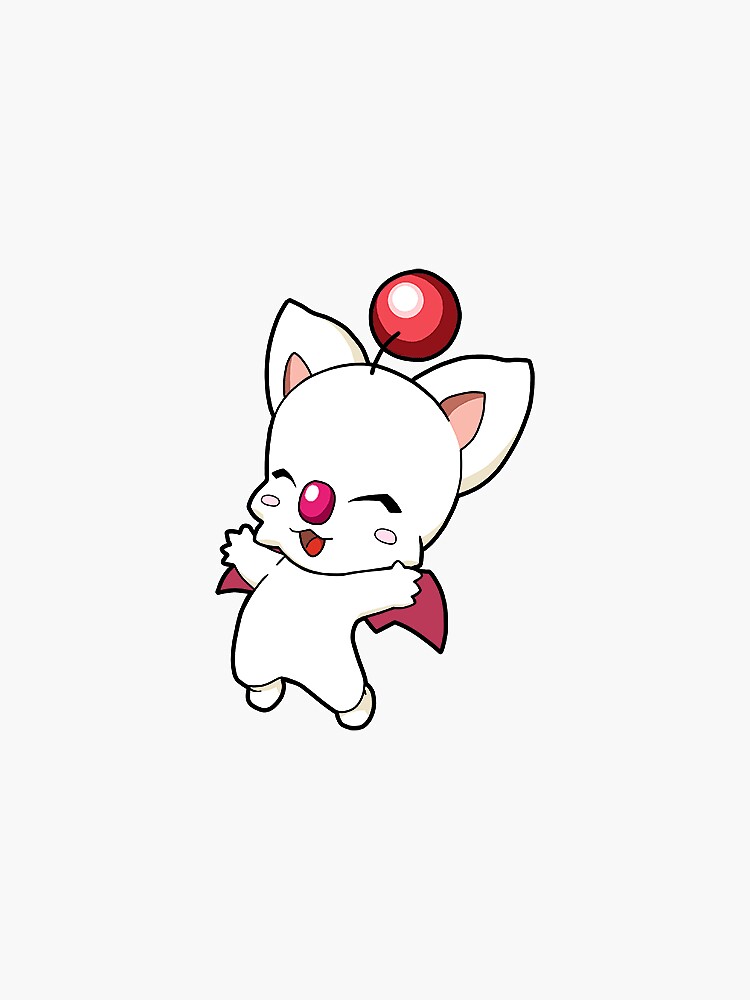 "final fantasy moogle sticker" Sticker by Sopison | Redbubble