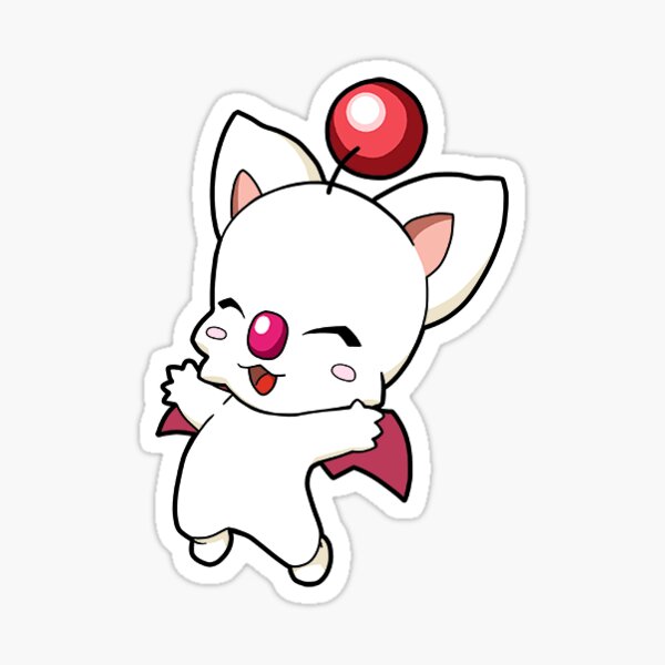 "final fantasy moogle sticker" Sticker by Sopison | Redbubble
