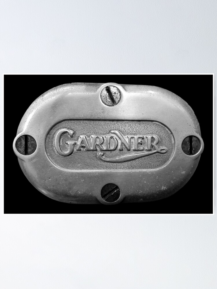 "Vintage Gardner engine cylinder head badge" Poster for Sale by ...