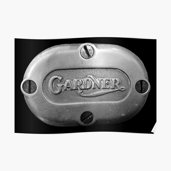 "Vintage Gardner engine cylinder head badge" Poster for Sale by ...