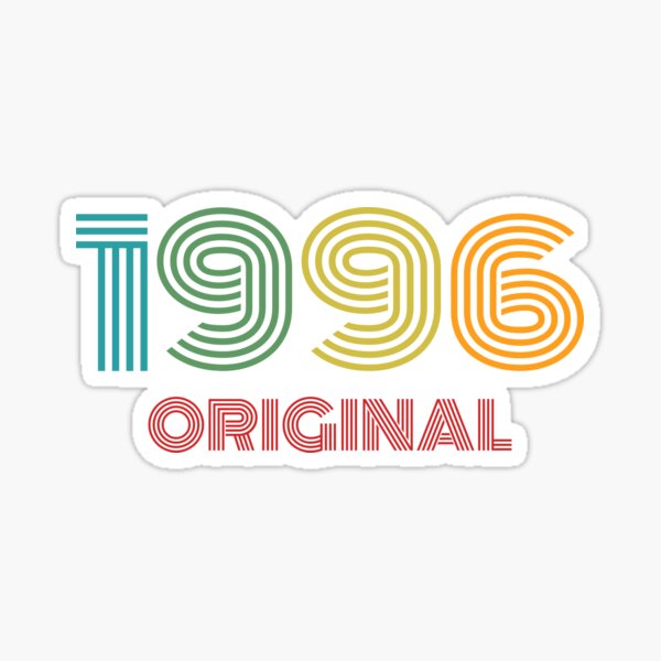 "Original 1996 vintage birthday 90's vintage '96" Sticker for Sale by ...