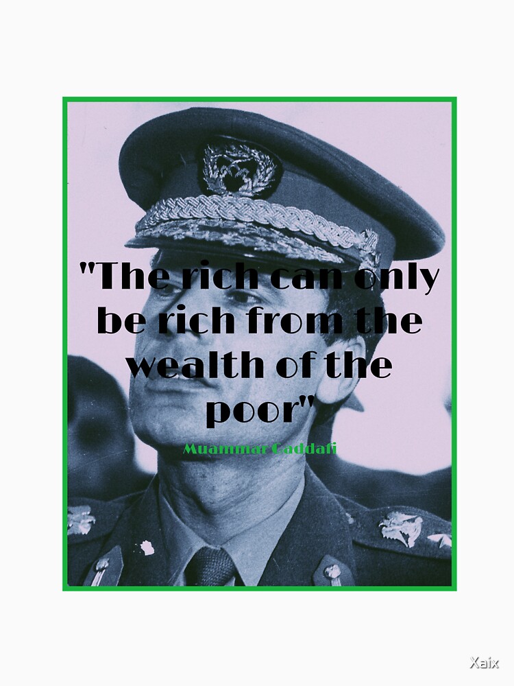"Muammar Gaddafi design " T-shirt for Sale by Xaix | Redbubble ...
