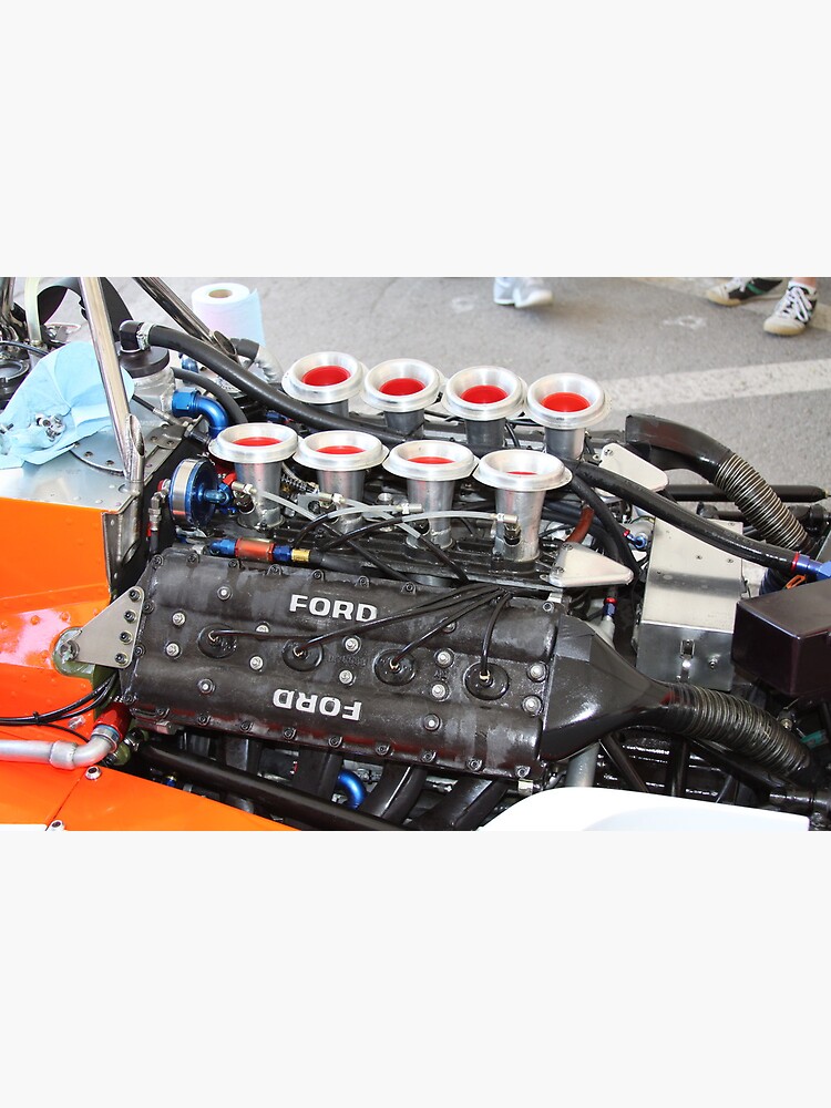 Vintage Formula V8 Engine Ford Cosworth Premium Matte Vertical Poster ...