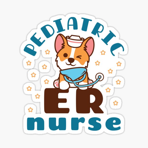 "Pediatric ER Nurse" Sticker by jaygo | Redbubble
