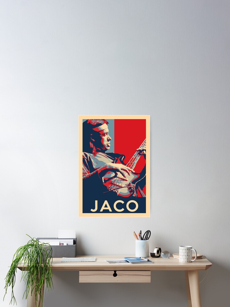 "Jaco Pastorius Hope Poster - Sizes of Jazz Musician History" Poster ...