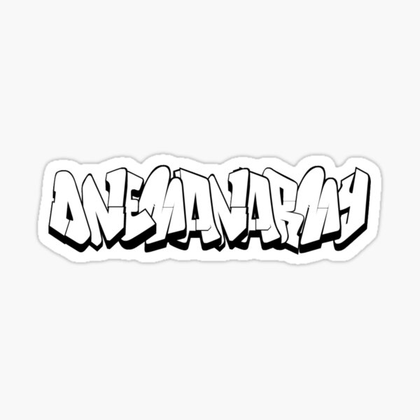 "One Man Army Graffiti" Sticker for Sale by 1Man1Game | Redbubble