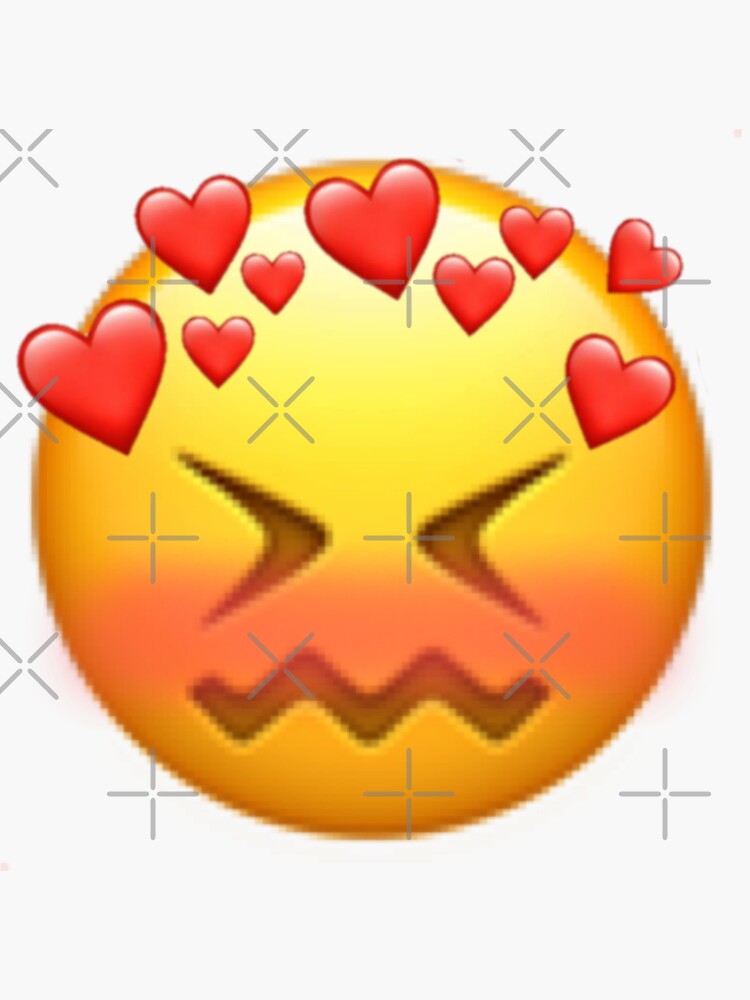 Cute Blushing Emoji Sticker For Sale By Danielaxht Redbubble
