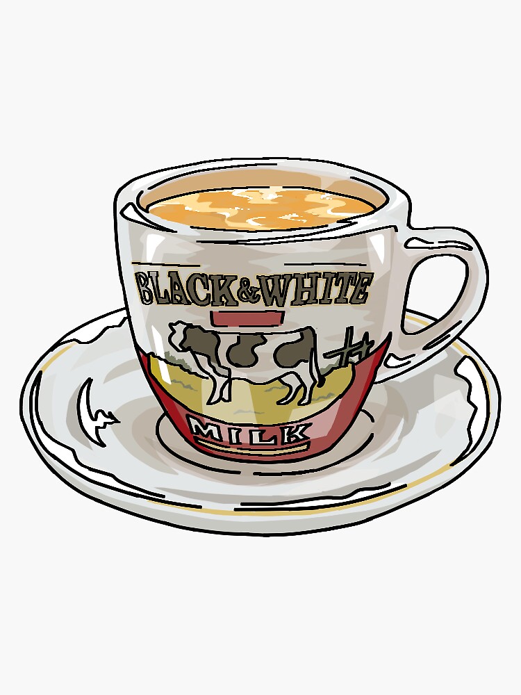 "Hong Kong Milk Tea" Sticker for Sale by lima-inks | Redbubble