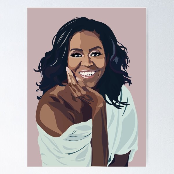 "Michelle obama" Poster for Sale by Kylee Andreoli | Redbubble