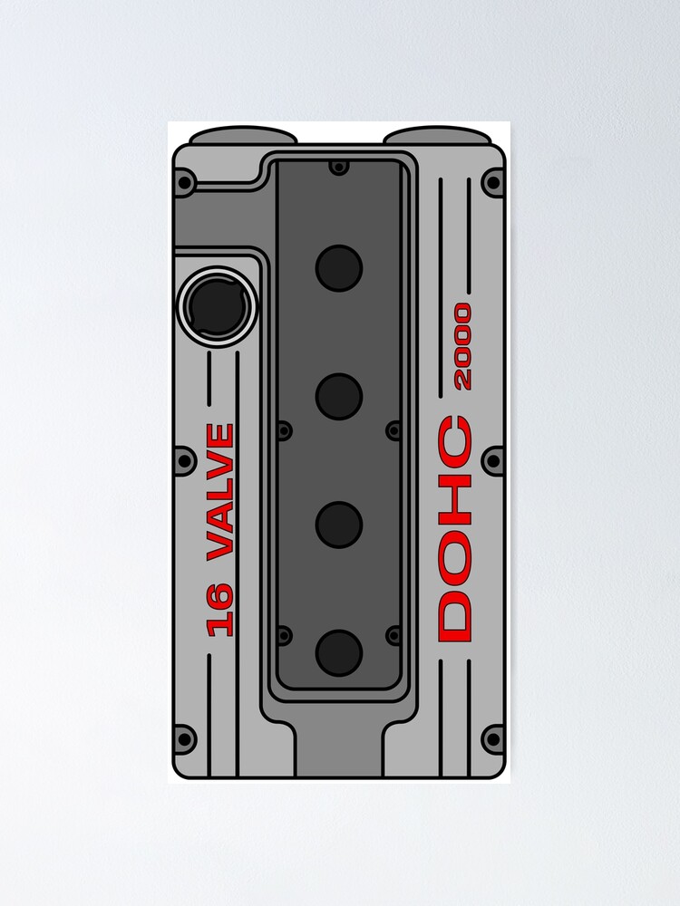 "Classic 4G63" Poster for Sale by Turboosted | Redbubble