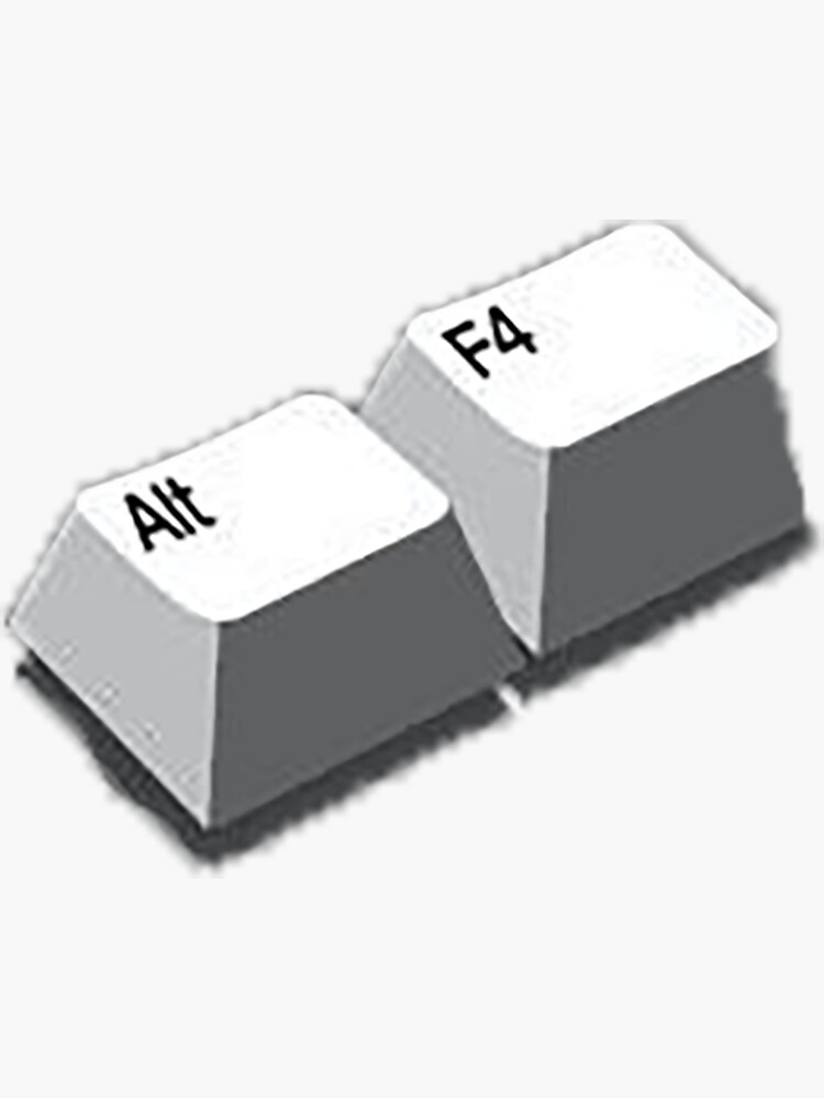 "ALT F4" Sticker by CoGarts | Redbubble