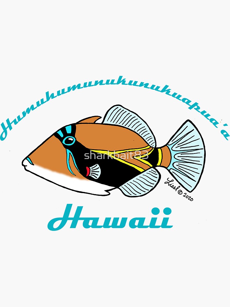 "Humuhumu Hawaii" Sticker for Sale by sharkbait83 | Redbubble