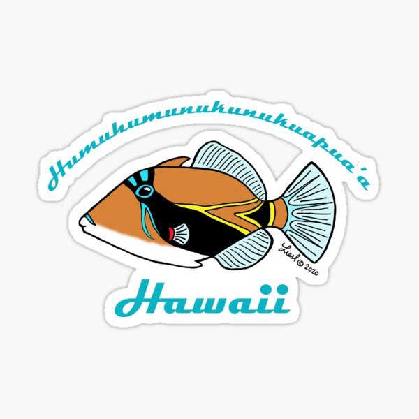 "Humuhumu Hawaii" Sticker for Sale by sharkbait83 | Redbubble