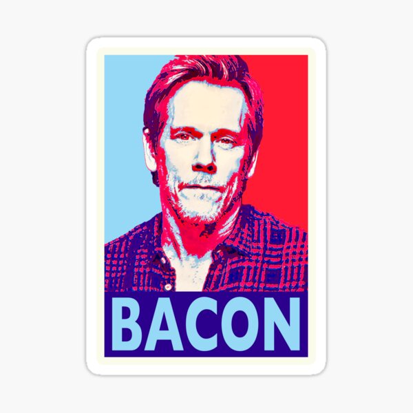"Kevin Bacon Fans Tribute in Shepard Fairey HOPE Poster Style" Sticker ...