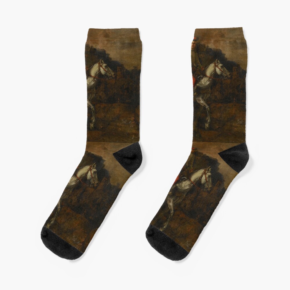 "Rembrandt Socks - The Polish Rider" Socks by stickersandtees | Redbubble