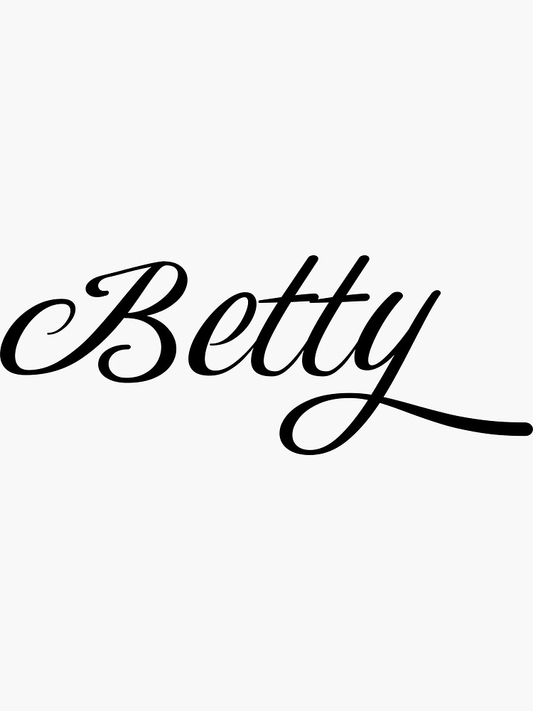 "Betty" Sticker for Sale by gulden | Redbubble