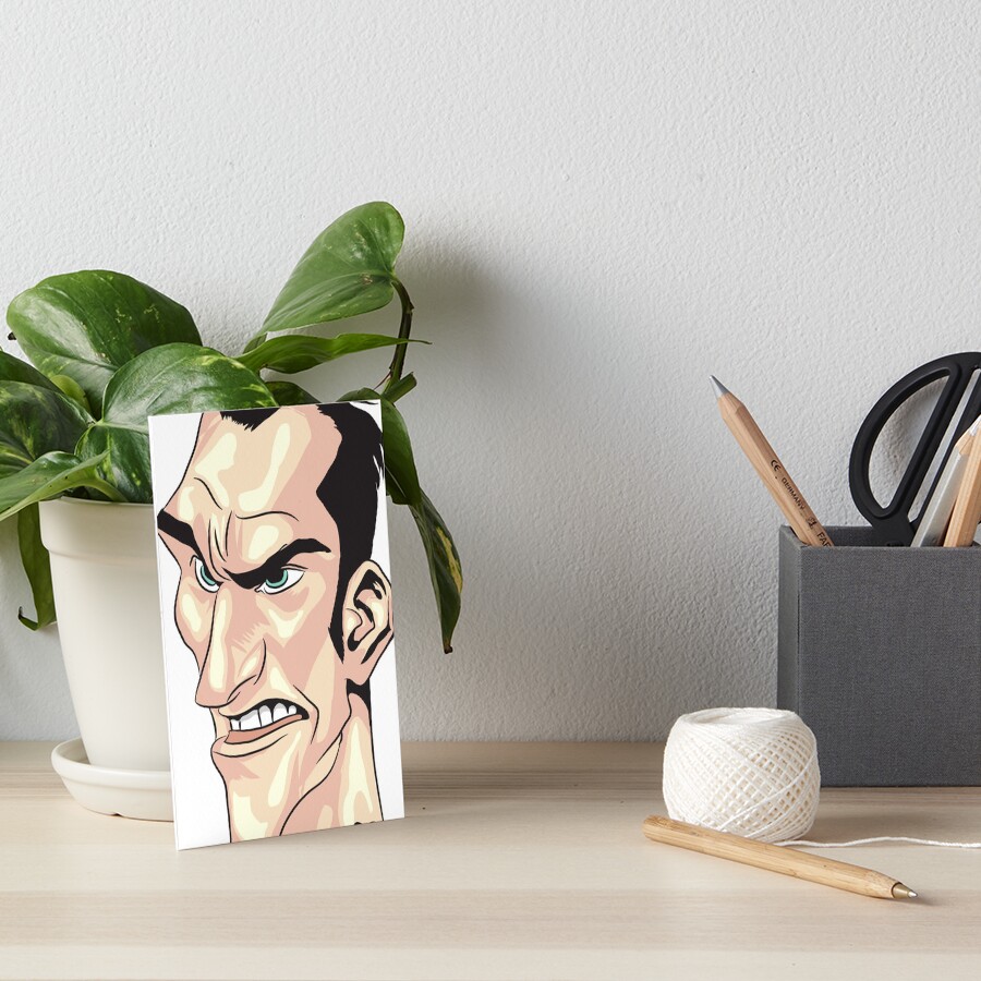 "Always Angry Face" Art Board Print for Sale by Empak | Redbubble