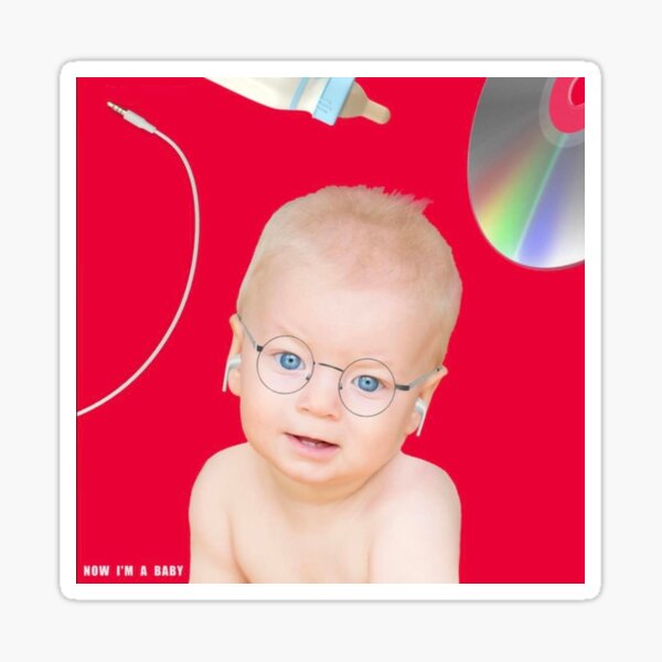 "Now I'm A Baby - Garrett Watts " Sticker for Sale by potatosaladd ...