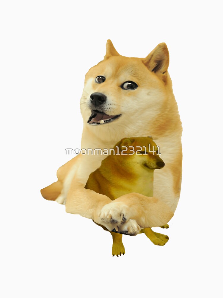 "doge cheems hug" T-shirt for Sale by moonman1232141 | Redbubble | doge ...