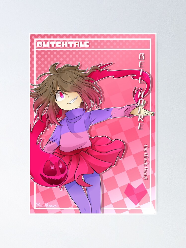 "Glitchtale!Betty + Akumu Poster" Poster for Sale by pingupongo | Redbubble
