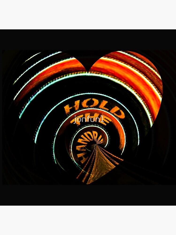 "Hold the Handrail" Poster for Sale by jonfun1 | Redbubble