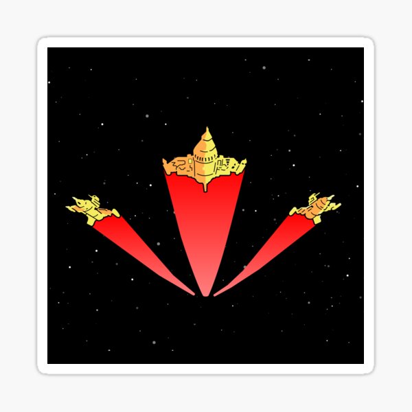 "Pursuit Ships" Sticker for Sale by ChrisOrton | Redbubble