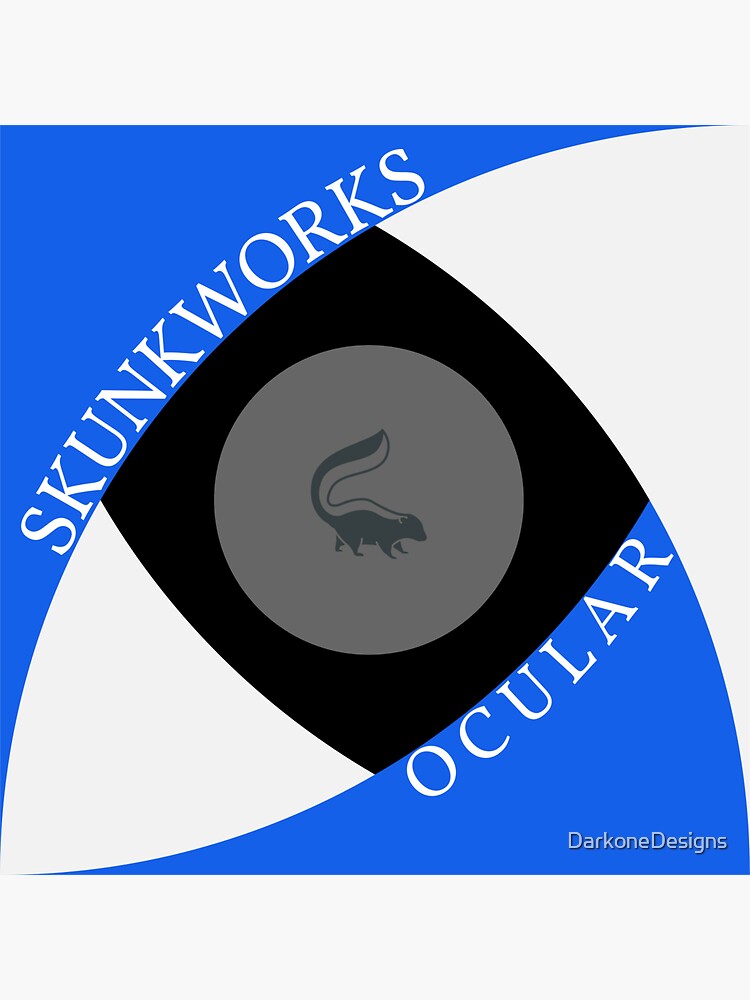 "Skunkworks - Ocular" Sticker for Sale by DarkoneDesigns | Redbubble