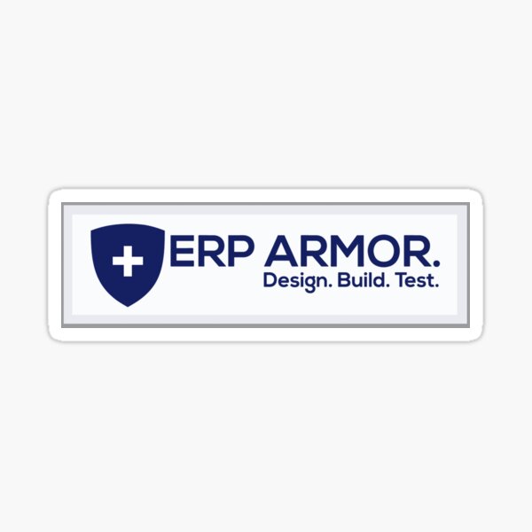 "ERP Armor Design Build Test" Sticker for Sale by ATJones | Redbubble