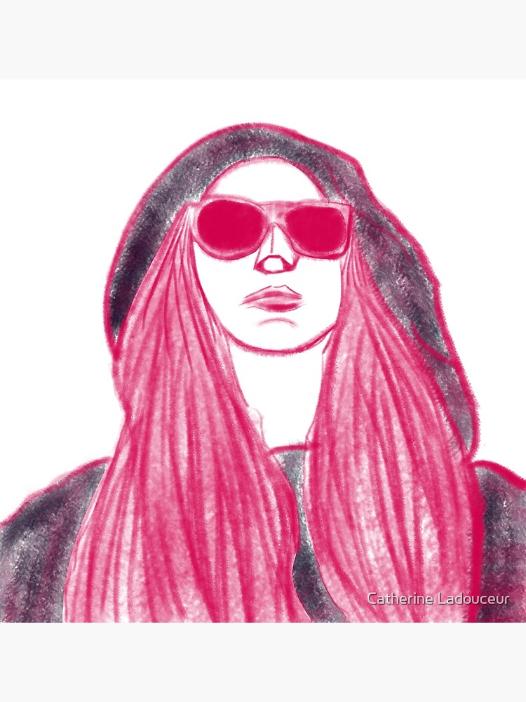"pink girl art drawing " Poster by catlouise | Redbubble