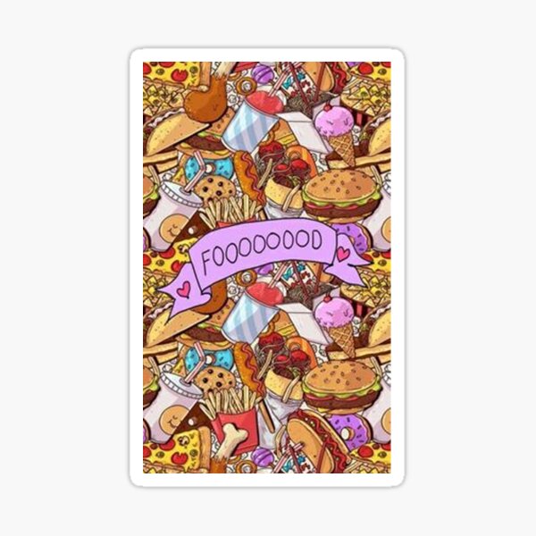 "food" Sticker for Sale by ThedesignerandI | Redbubble