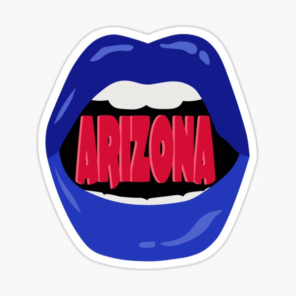 "Arizona Lips" Sticker by laurenwinter | Redbubble